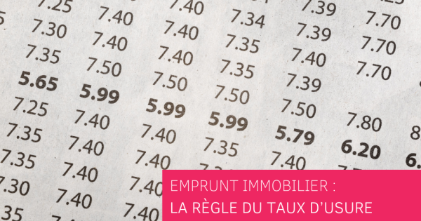 Emprunt immobilier : la règle du taux d’usure | Chambre de Paris